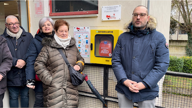 Inaugurata una nuova postazione DAE a San Miniato | Il Cittadino Online